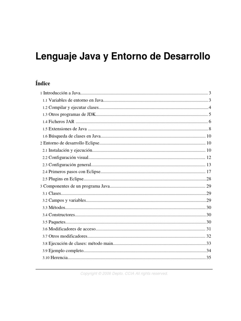 Sesion01 Apuntes Pdf Eclipse Software Java Lenguaje De