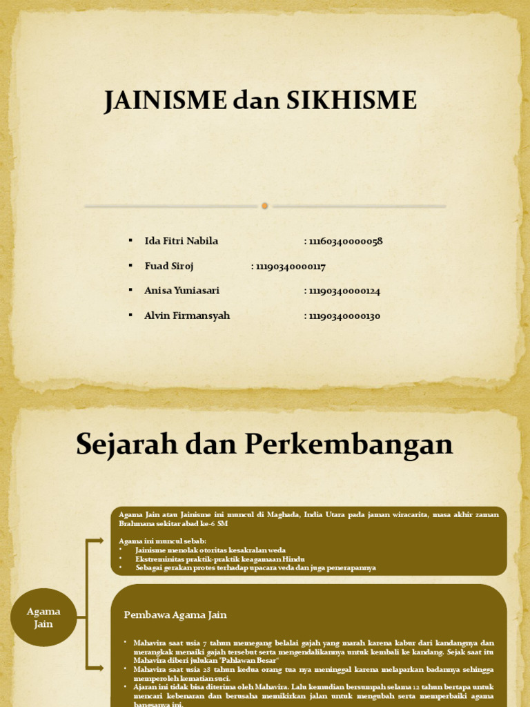 Kelompok 5 (Jainisme Dan Sikhisme) ..... | PDF | Agama & Spiritualitas