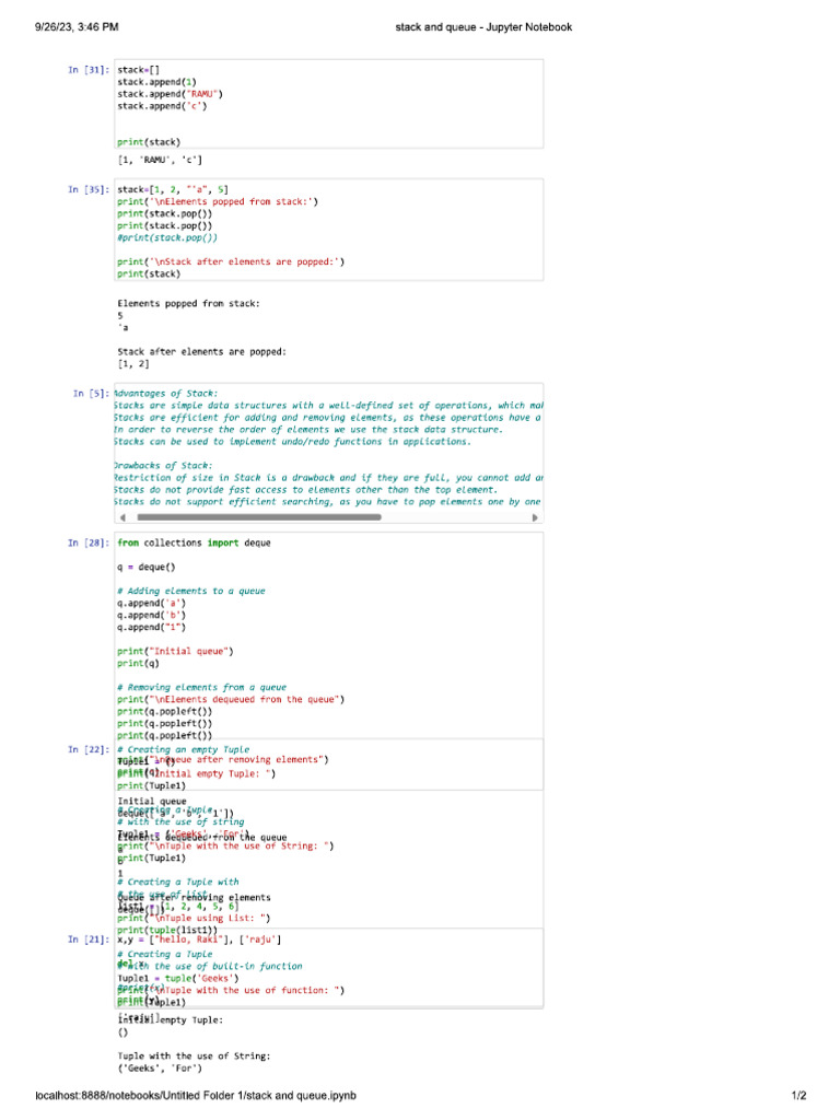 Stacks and Queue | PDF