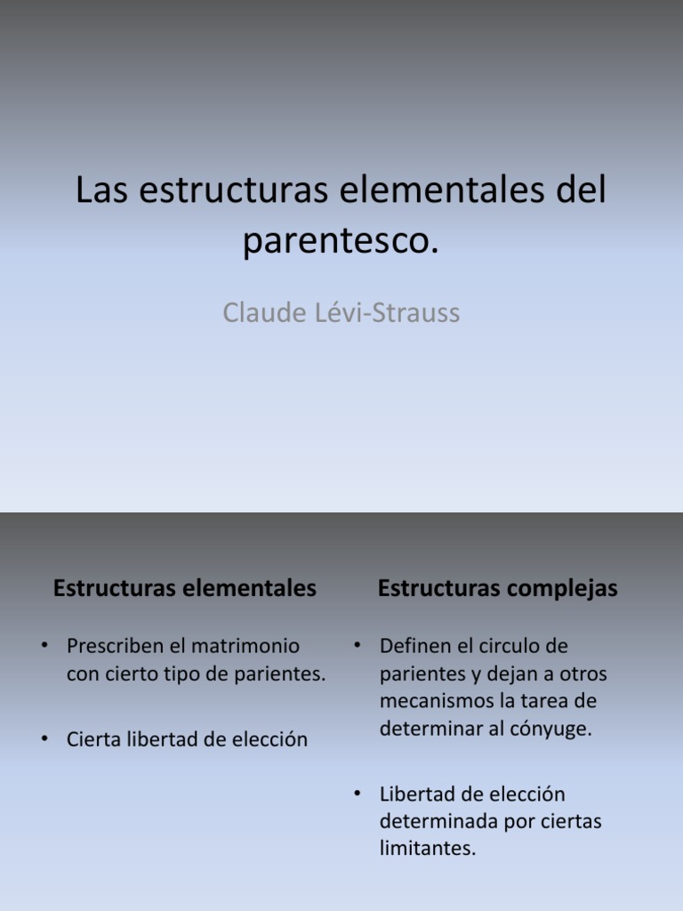 Las Estructuras Elementáles Del Parentesco | PDF | Incesto | Matrimonio