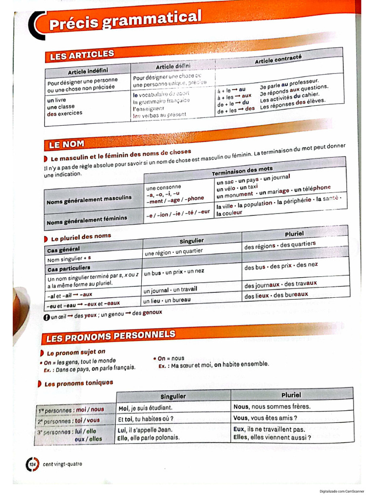 Précis Grammatical | PDF