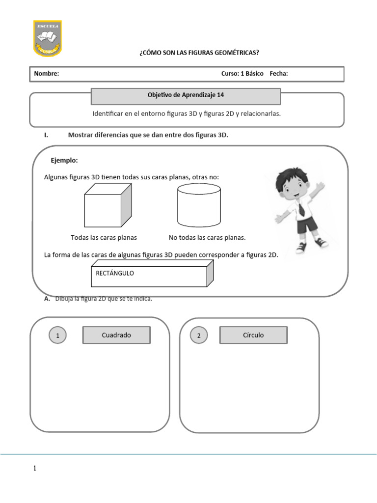 Guia Figuras 2D y 3D | PDF | Geometría euclidiana | Geometría