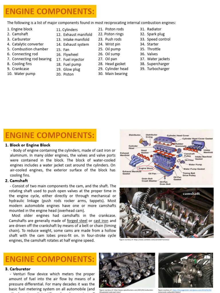 Lecture 2. Engine Components | PDF Lecture 2. Engine Components | PDF