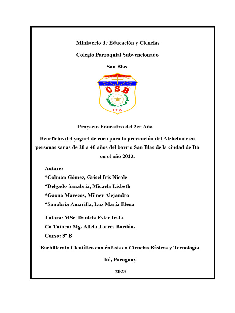 Yogurt de Mbokaja - Corregido - DEI 3 | PDF