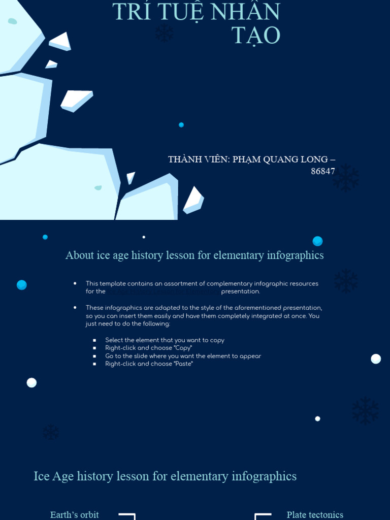 Ice Age History Lesson For Elementary Infographics by Slidesgo | PDF