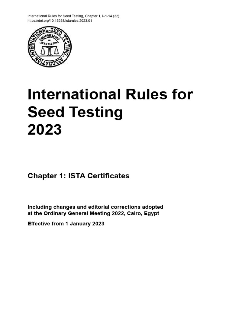Ista Rules 2023 01 Certificates Final | PDF