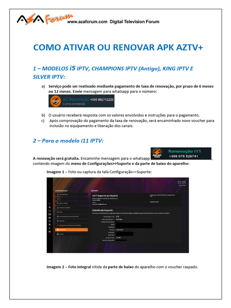 Como Ativar Ou Renovar Apk Aztv - v4 | PDF | Cupom | Informática