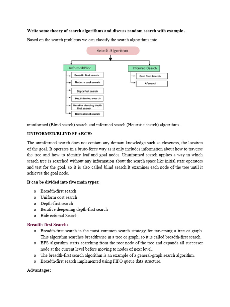Ai Imp Questions Pdf Applied Mathematics Algorithms