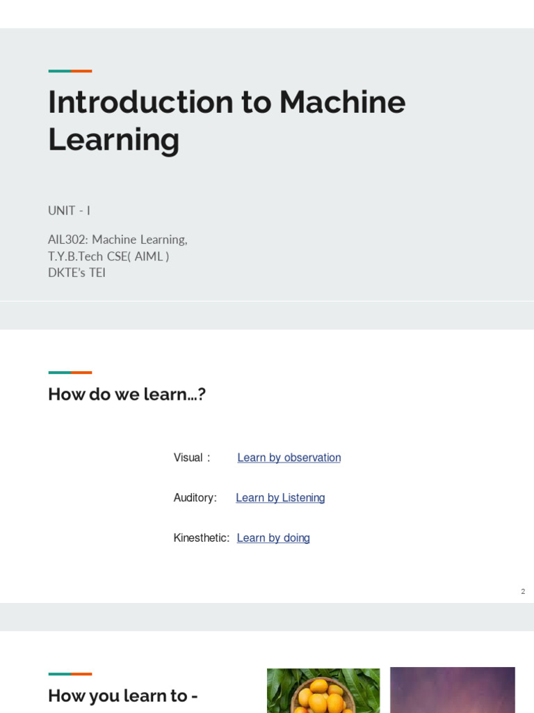 Introduction To Machine Learning | PDF | Machine Learning | Computing