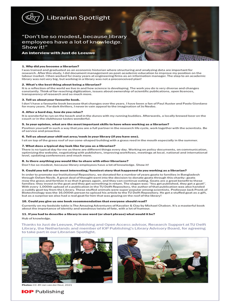 “Don’t be so modest, because library | PDF