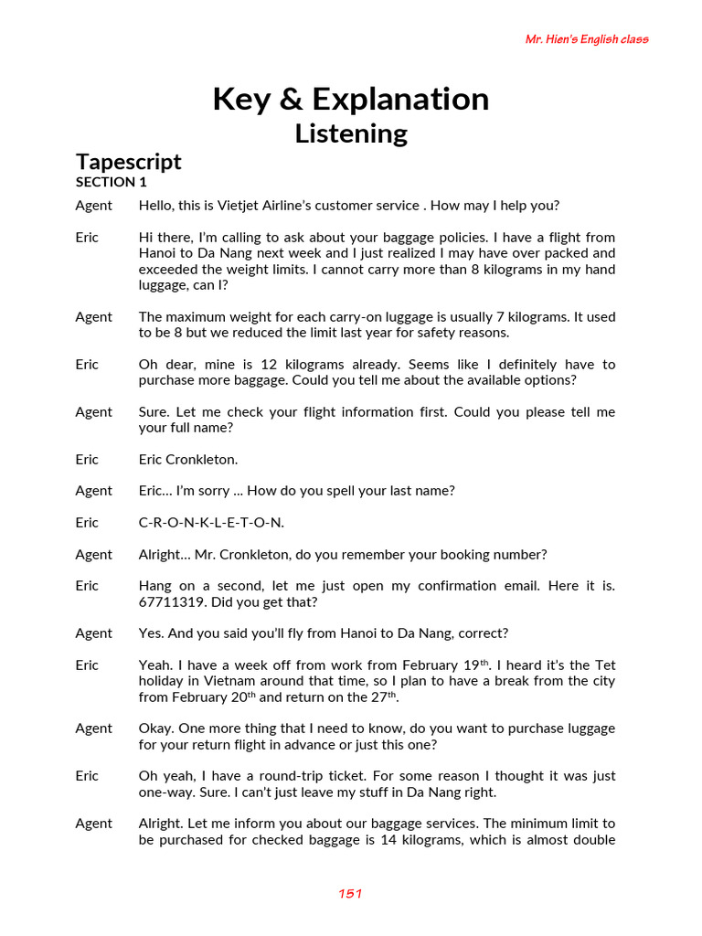 Key and Explanation Test 3 | PDF