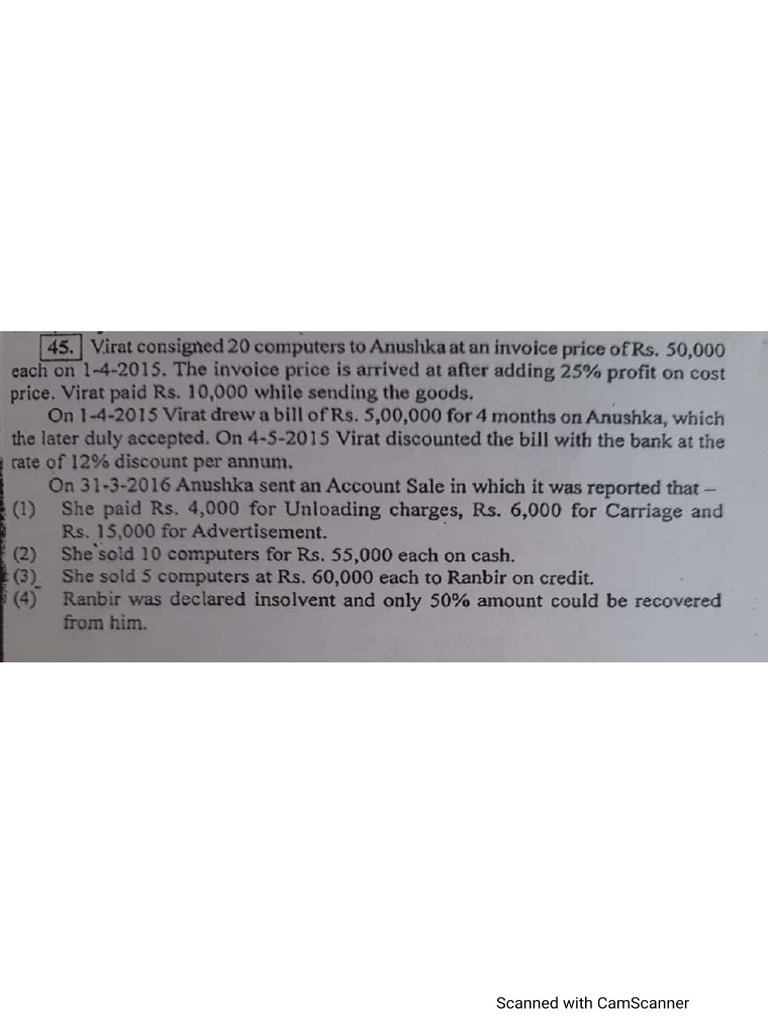 fy consignment sums | PDF