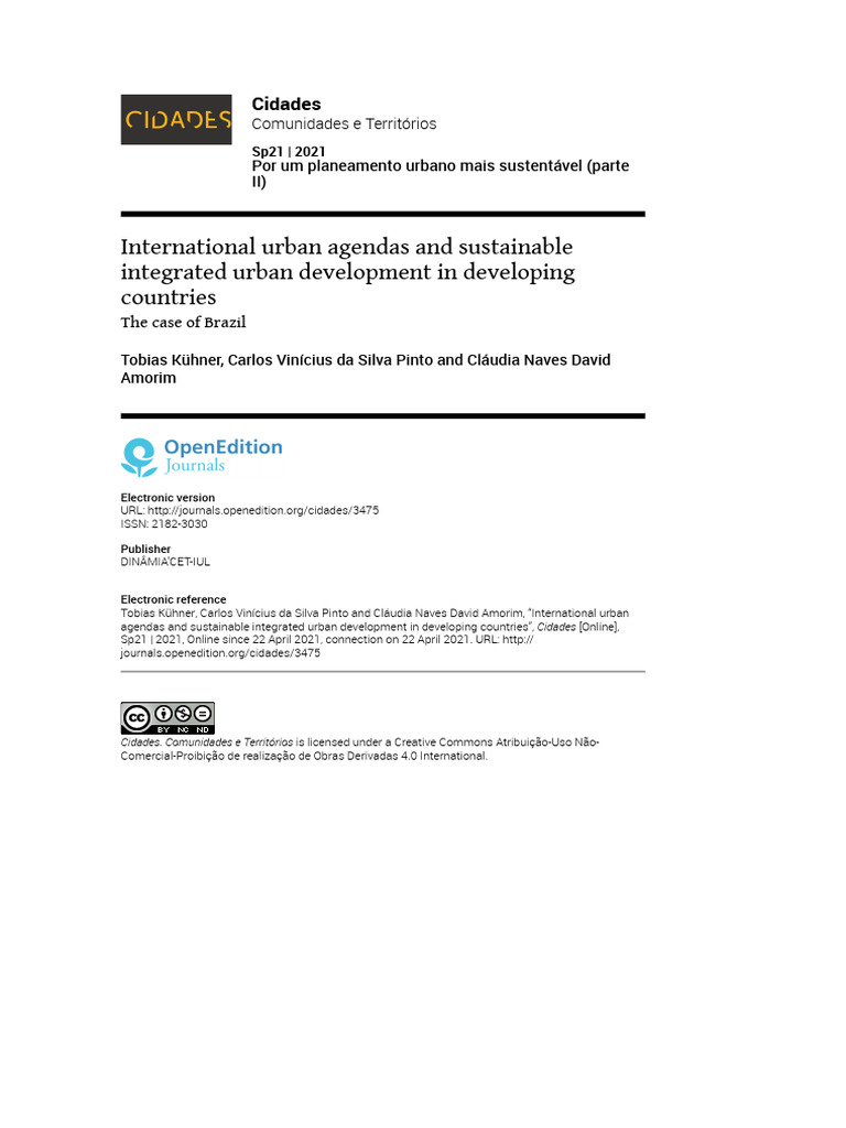 Cidades 3475 | PDF | Politics | Social Science