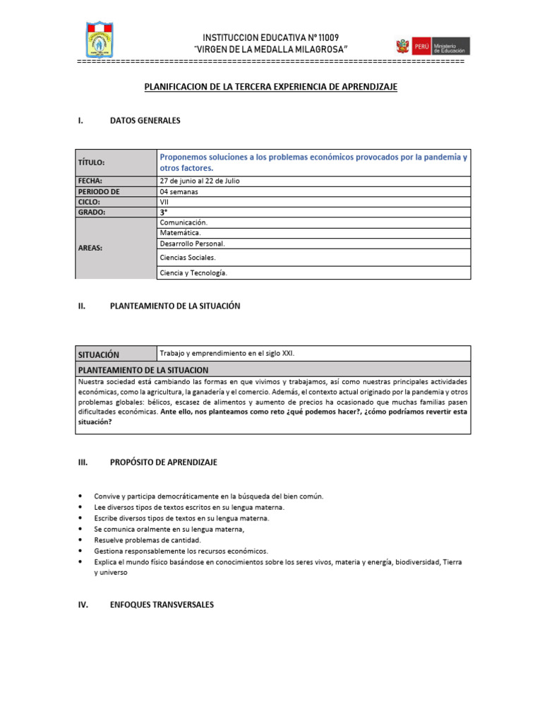 3º EDA.3. Act.1 | PDF | Iniciativa empresarial | Desarrollo sostenible