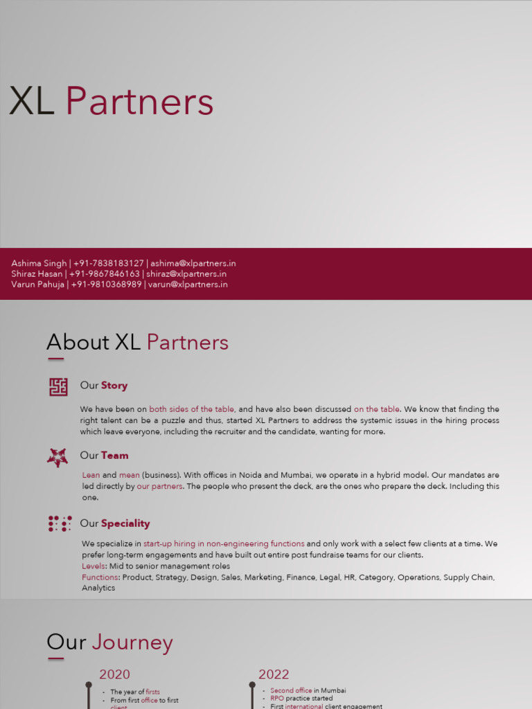 XL Partners - Credentials - 23 | PDF