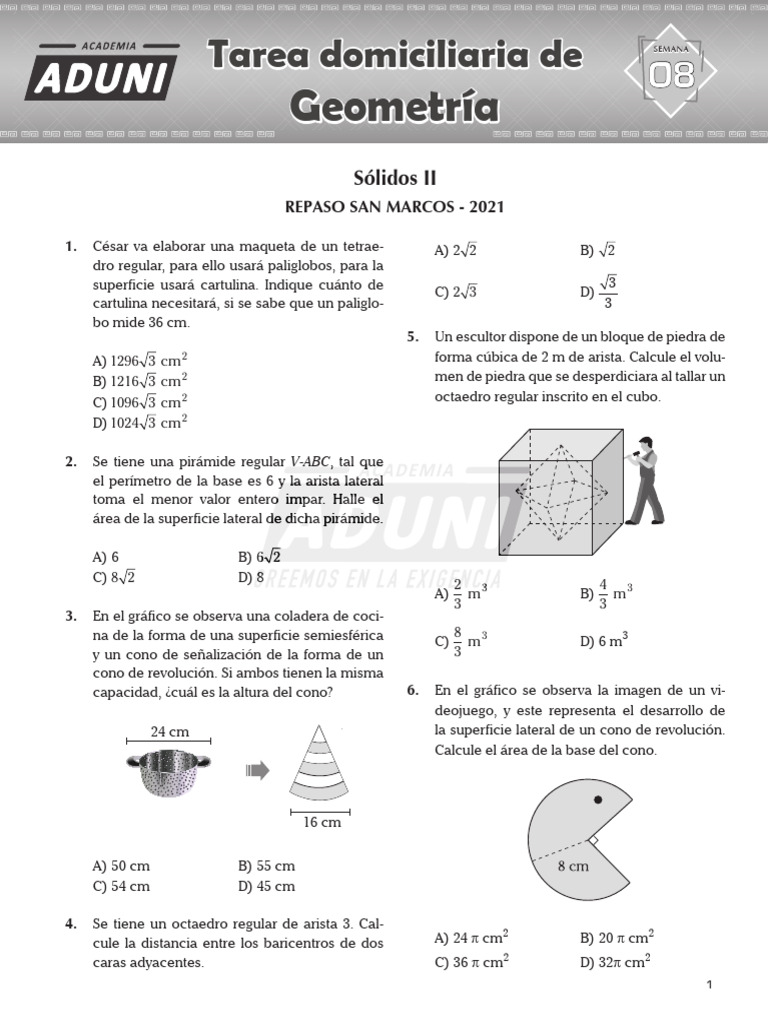 Geoemtría Sem 8 | PDF