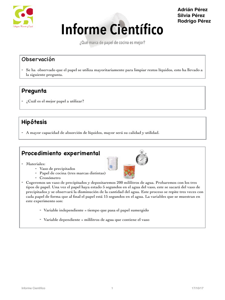 Informe Cientifico | PDF