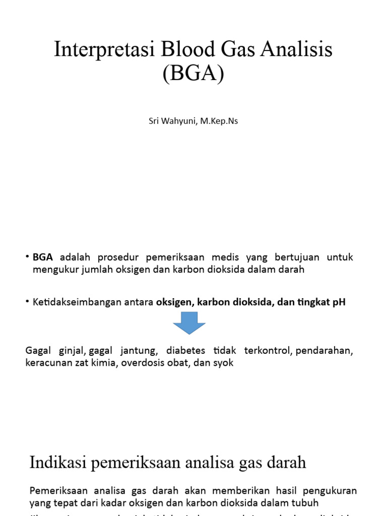 Interpretasi Blood Gas Analisis (BGA) | PDF