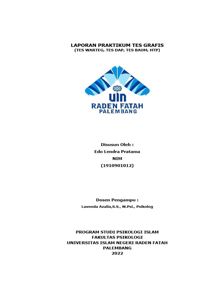 Laporan Praktikum Tes Grafis Psikologi | PDF | Pengembangan Diri
