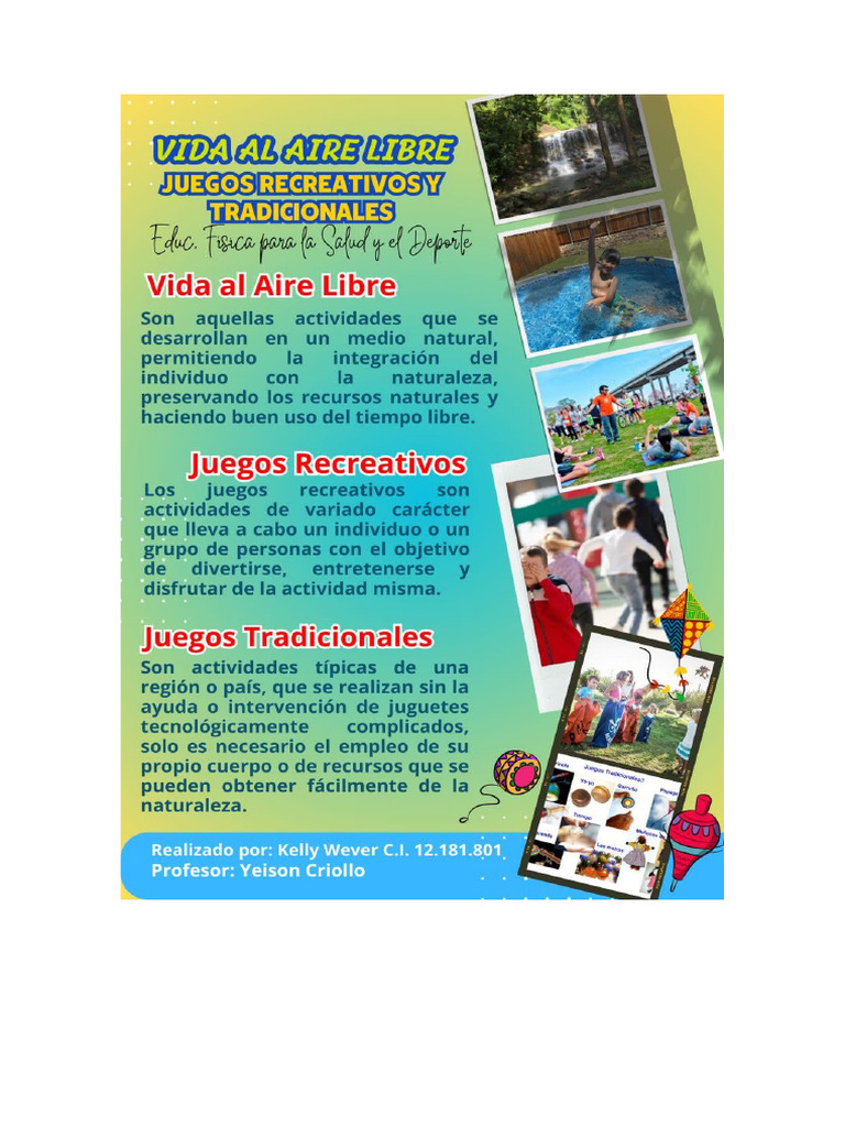 Afiche en Word - Act.4. Educación Física Kelly Wever | PDF