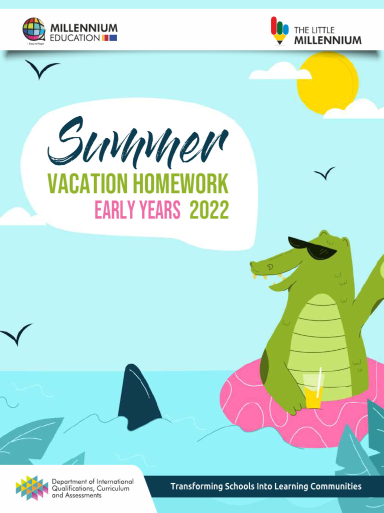 Summer Vacation Homework Guide 2022 | PDF | Learning | Weaving
