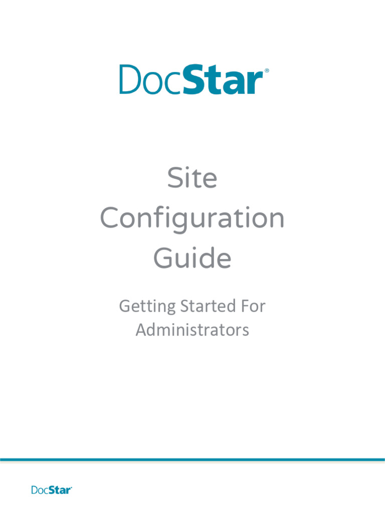 DocStar Site Configuration v17 | PDF | Information Technology ...