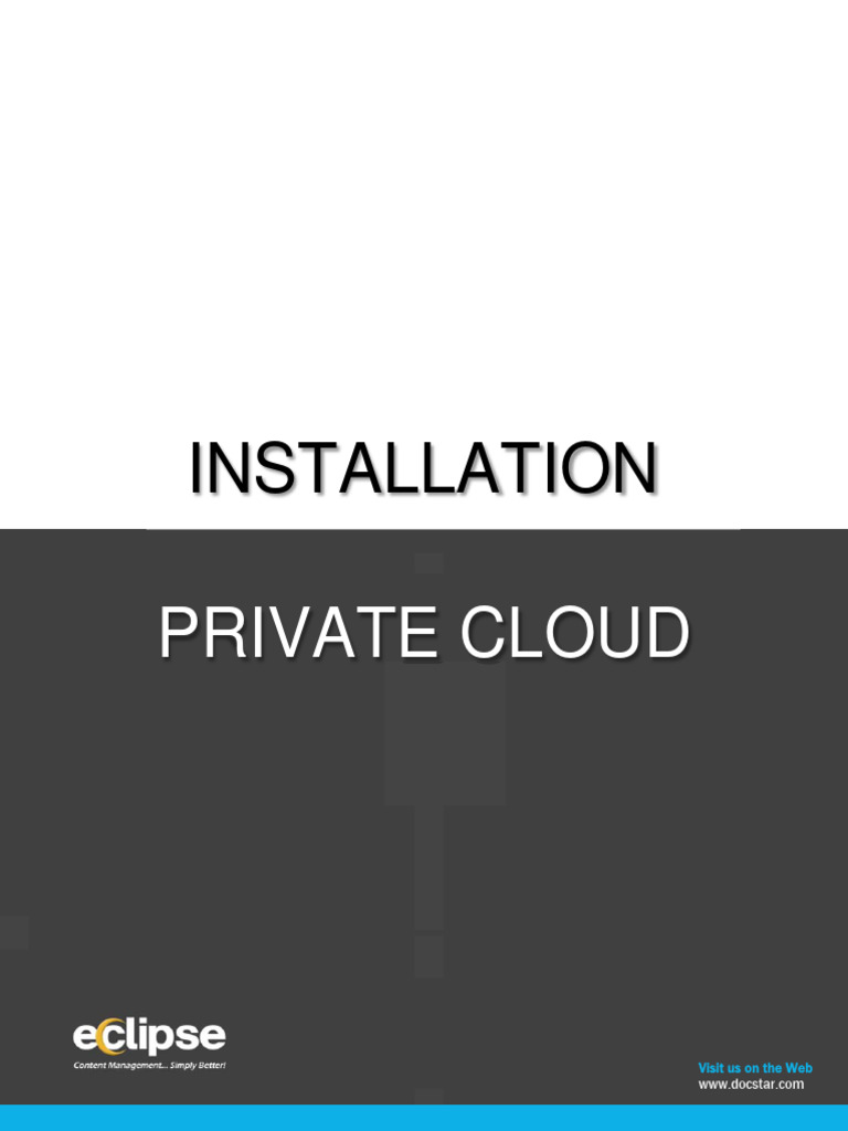 Eclipse Private Cloud Setup Guide | PDF