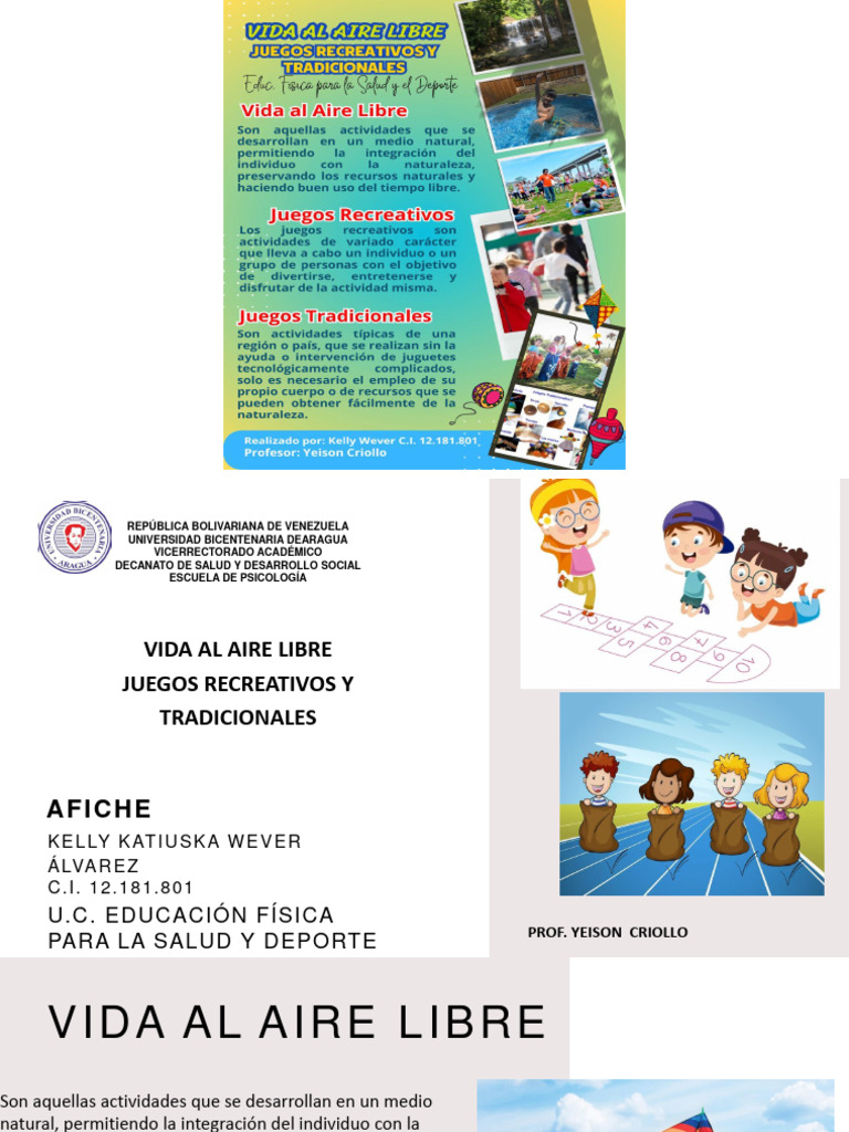 Afiche nueva presentación Educación Física.Act.4. Kelly | PDF | Educación Física