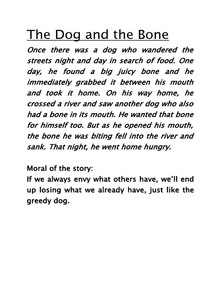 The Dog and The Bone | PDF