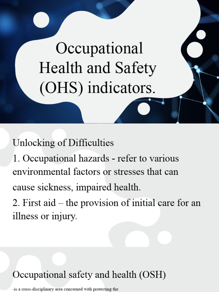 Occupational Health and Safety (OHS) | PDF | Occupational Safety And Health | Stress (Biology)