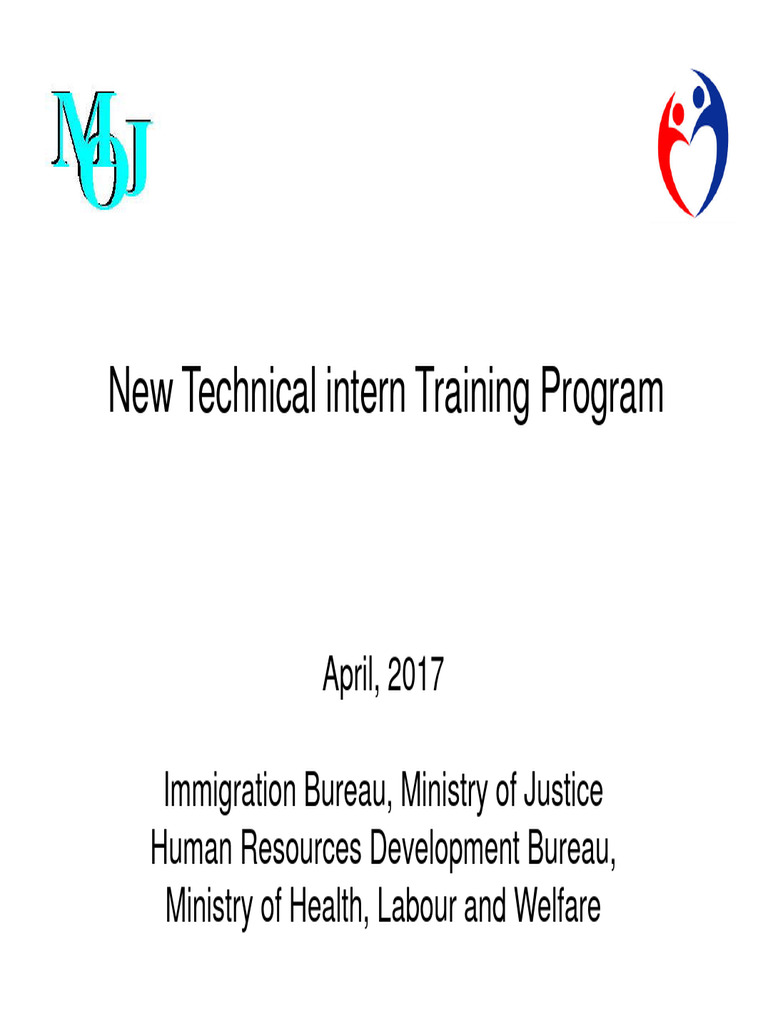 New Technical Intern Training Program | PDF