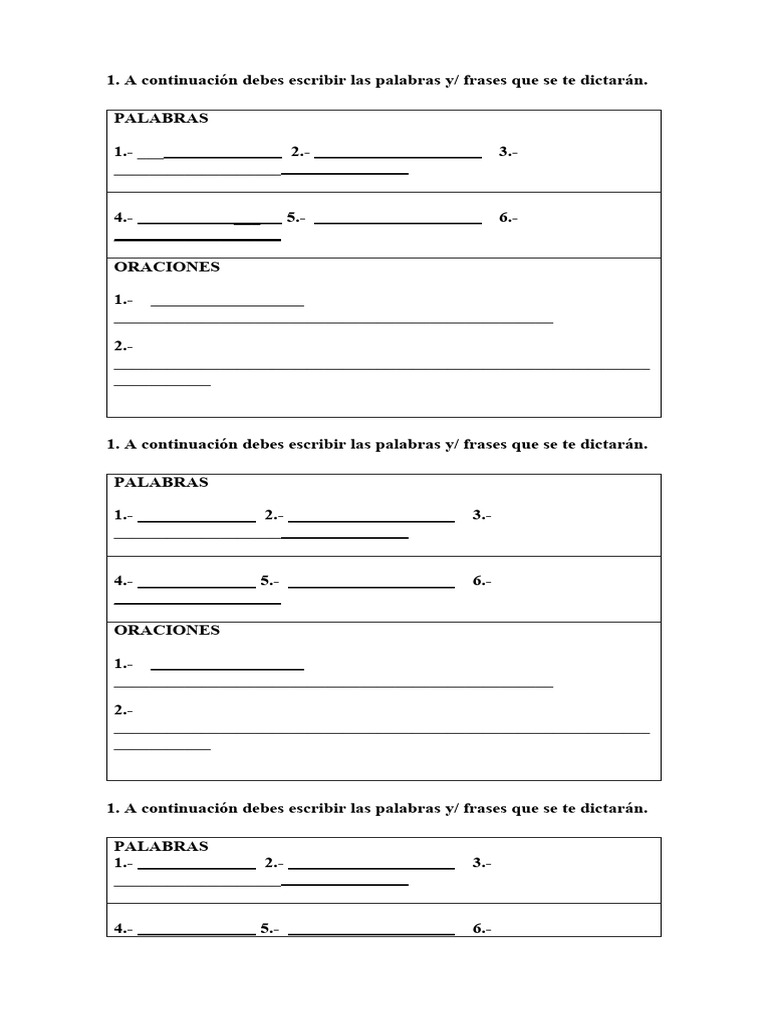 Ejercicio de Escritura Guiada | PDF