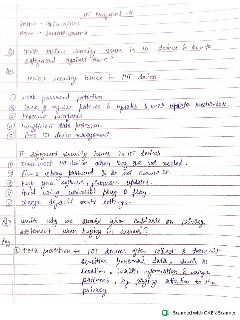 Iot Assignment 4 | PDF Iot Assignment 4 | PDF