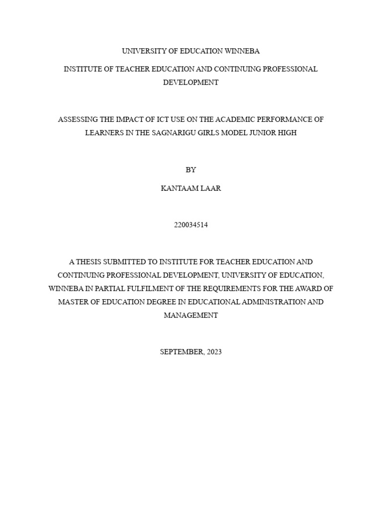 University of Education Winneba | PDF