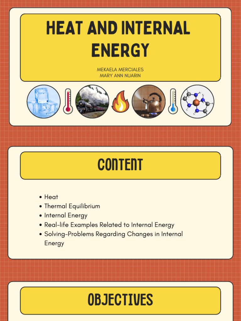 Heat and Internal Energy Guide | PDF