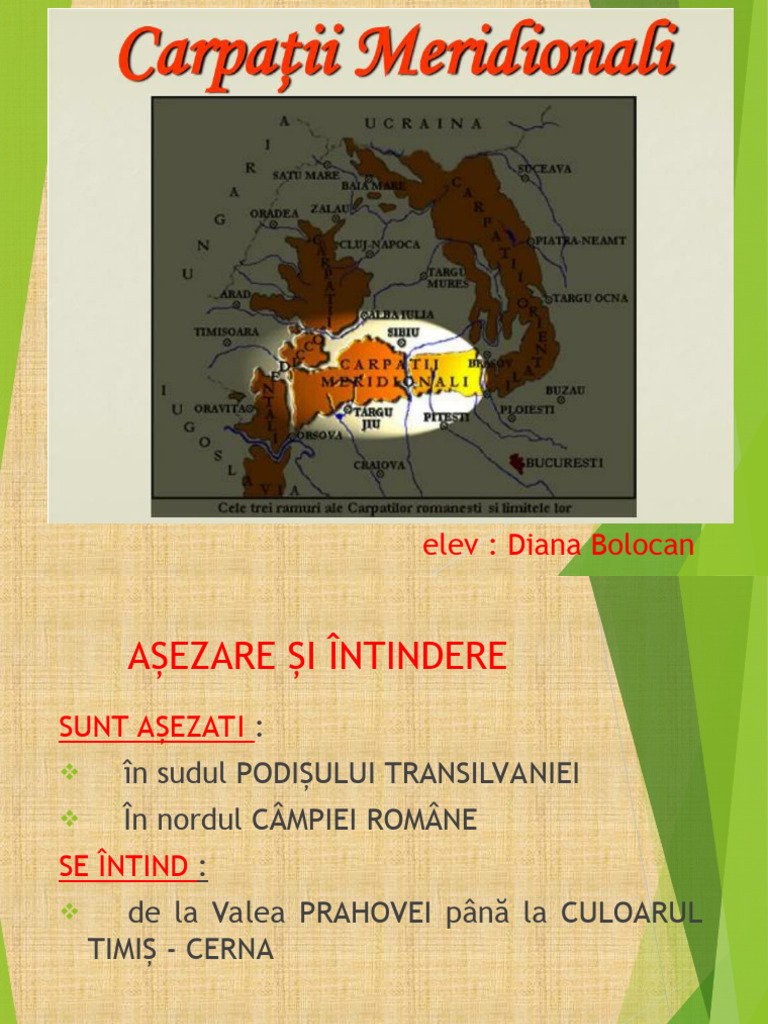 Carpatii Meridionali - Copy | PDF