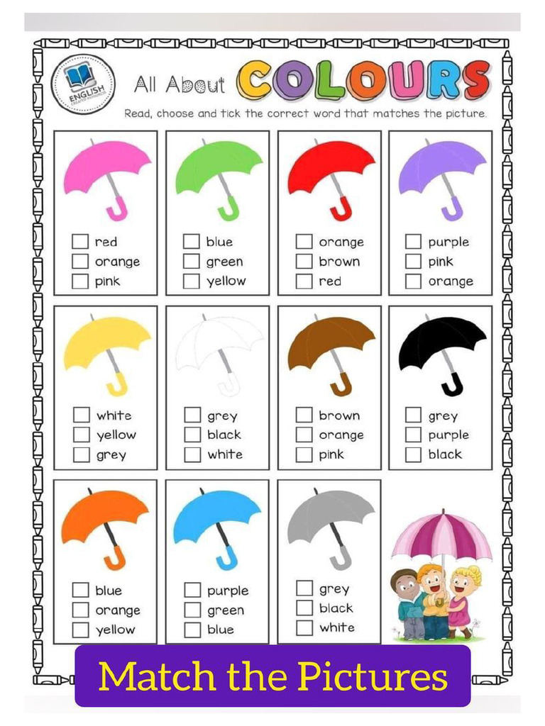 Colours Exercise | PDF