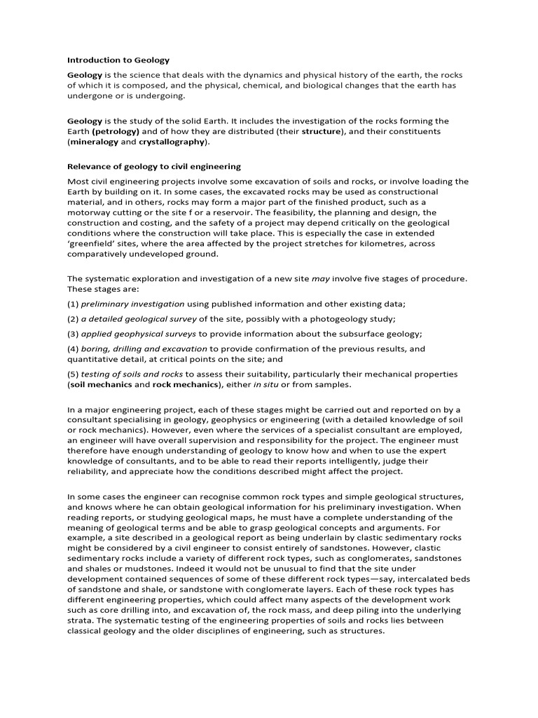 Intro To Geology | PDF