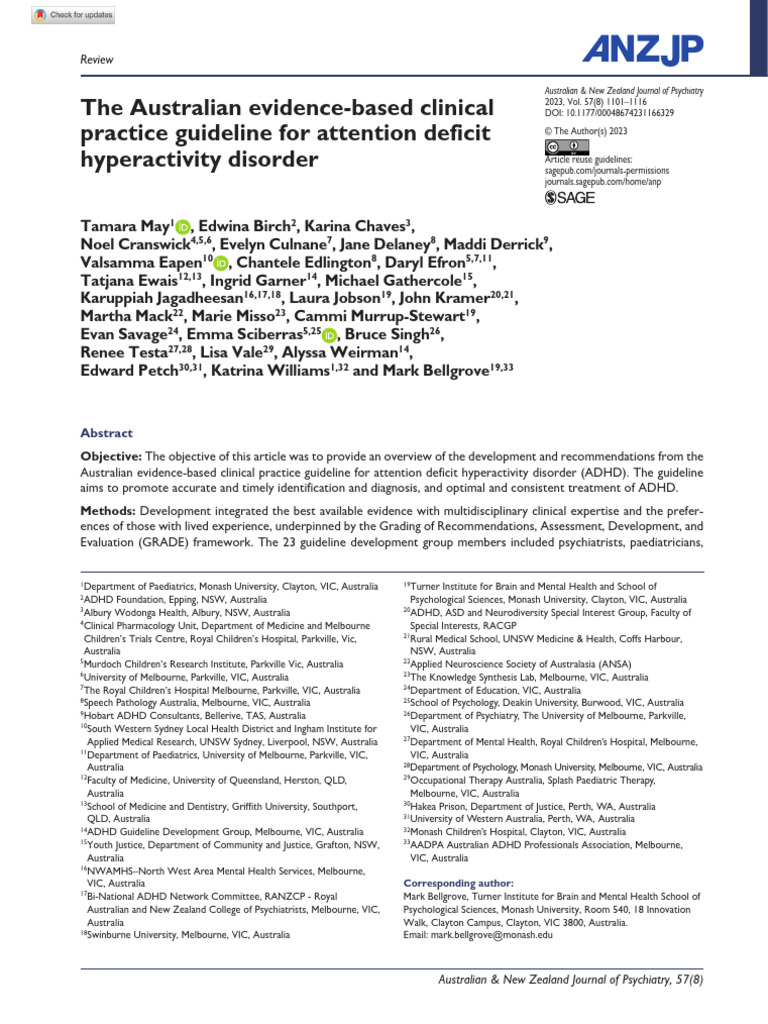 May Et Al 2023 The Australian Evidence Based Clinical Practice ... May Et Al 2023 The Australian Evidence Based Clinical Practice ...
