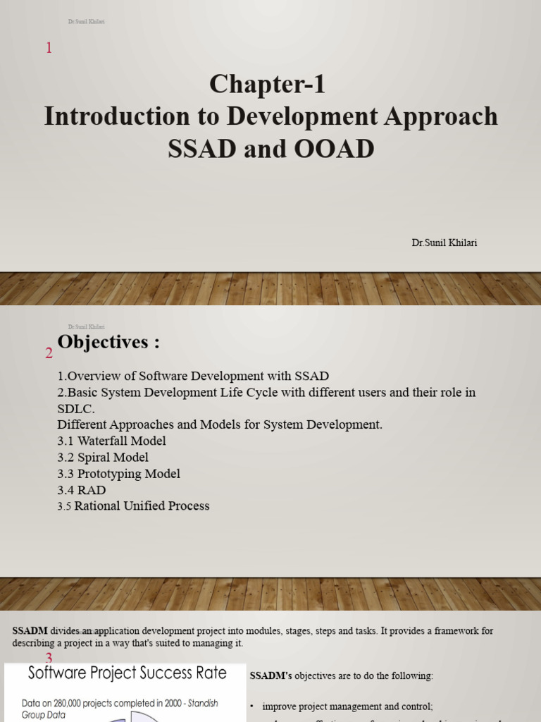 Chp-1 Introduction To Development Approach SSAD and OOAD | PDF