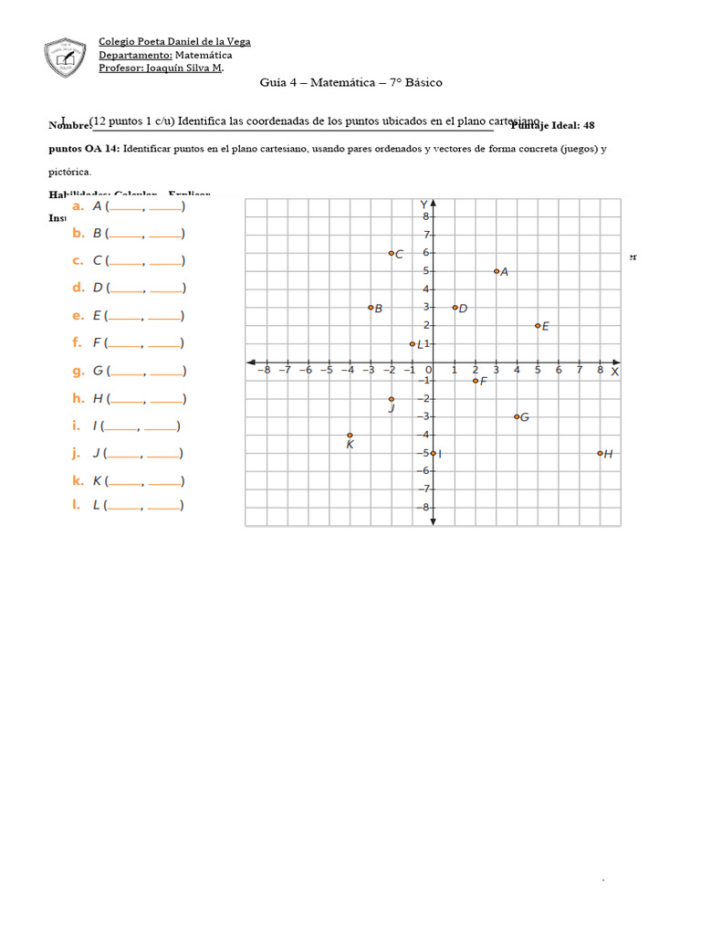 Plano Coordenado | PDF
