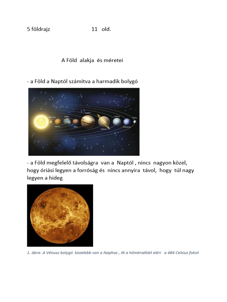 5 Földrajz - A Föld Alakja És Méretei | PDF