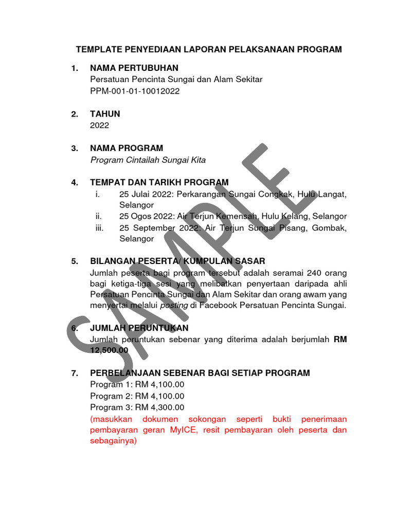 Sample Laporan | PDF