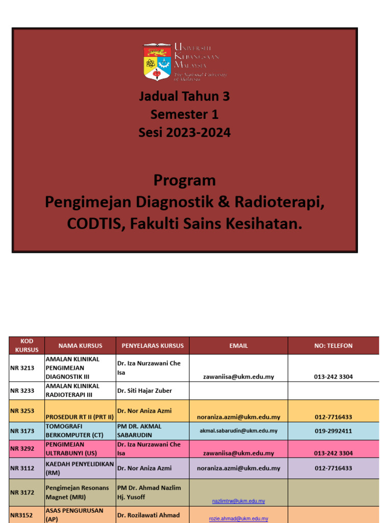 Timetable (Year 3) | PDF