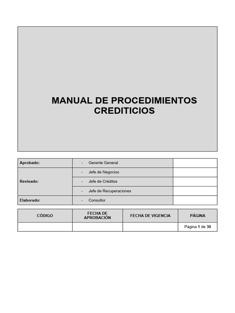 Modelo_Manual de Procesos | PDF