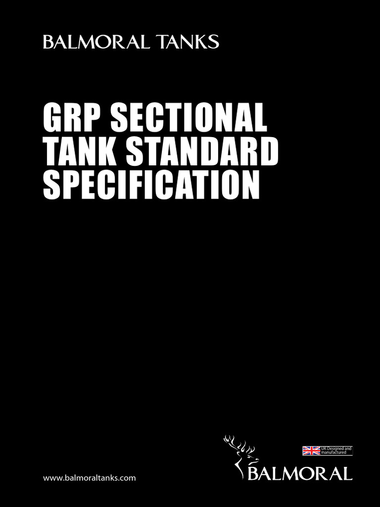 GRP Sectional Tank Specification | PDF