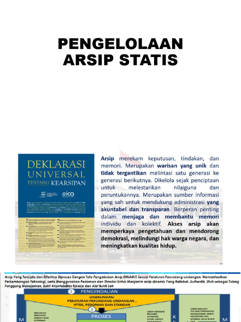 PENGELOLAAN ARSIP STATIS Ugm | PDF