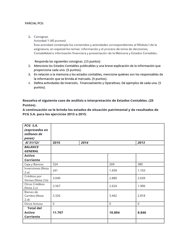 PCG Parcial | PDF