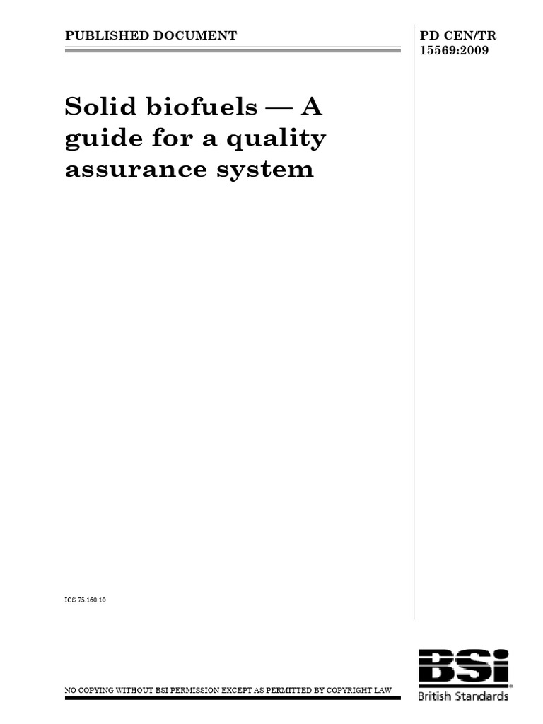 PD Cen TR 15569-2009 | PDF | Quality Management | Quality Assurance