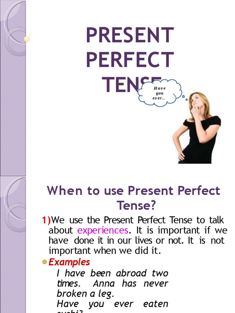 Present Perfect Tense | PDF
